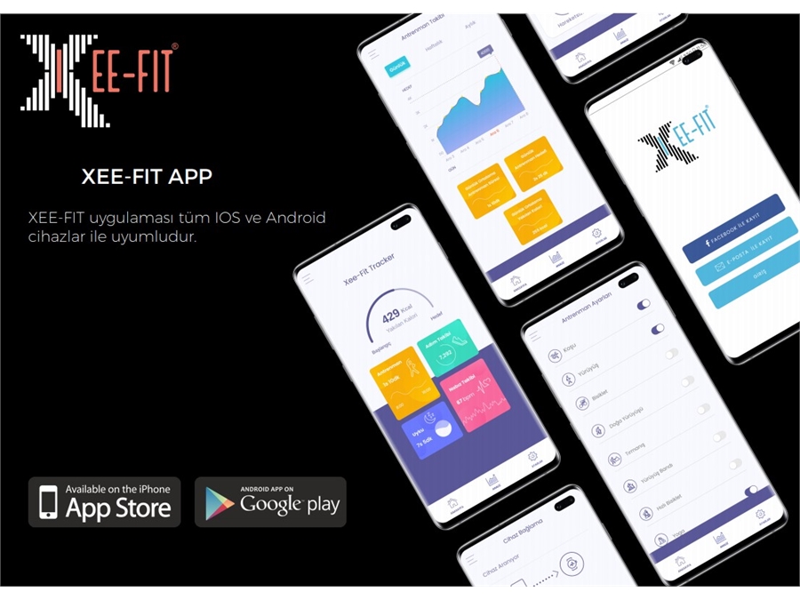 XEE-FIT 5ATM Su Geçirmez Gri Akıllı Saat - Satpa