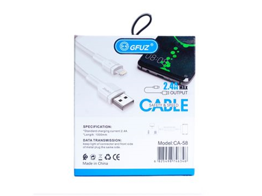 Gfuz Ca-58 Lightning 2.4.A Beyaz Usb Kablo - Satpa