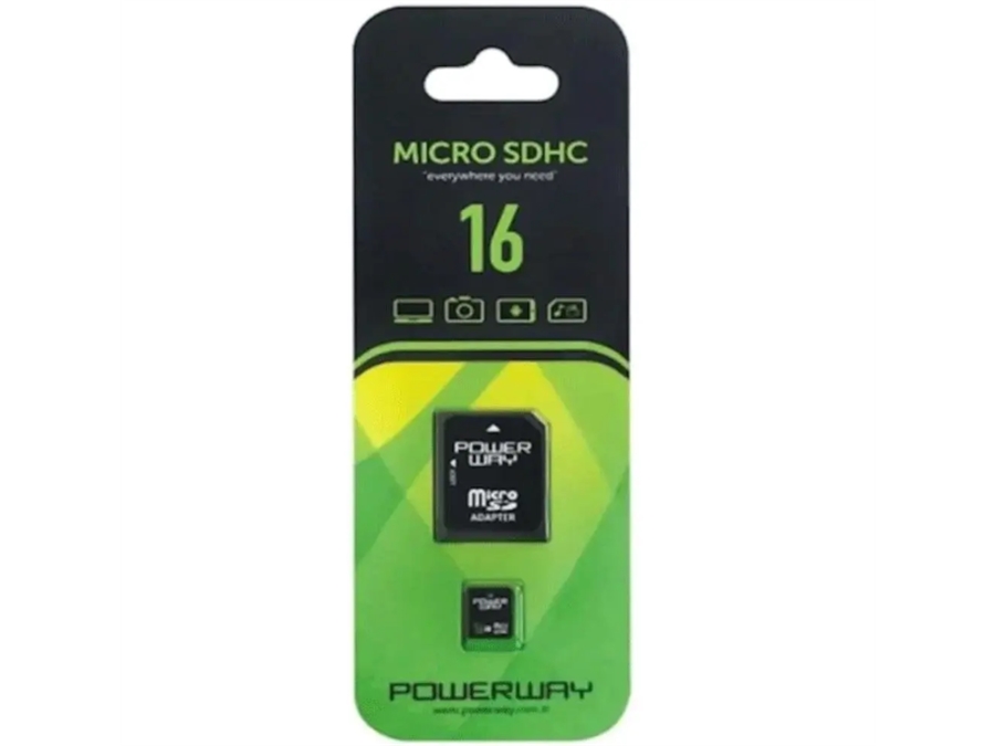 Powerway 16 GB MicroSDHC Hafıza Kartı ve Kart Okuyucu - Satpa