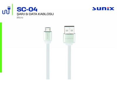 Sunix Sc-04 3A Micro Usb Kablo - Satpa