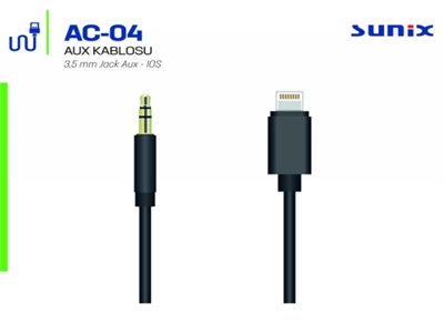 Sunix AC-04 Lightning Aux Kablo - Satpa