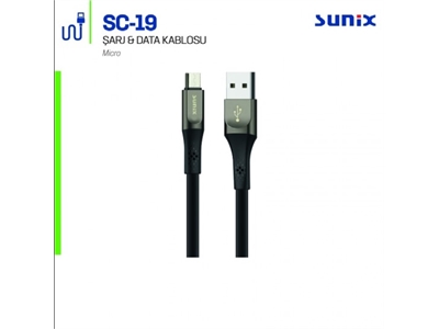 Sunix Sc-19 2.4A Micro USB kablo - Satpa